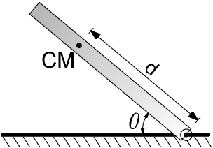 Solved A thin non-uniform rod of length L=2.00 m and mass | Chegg.com