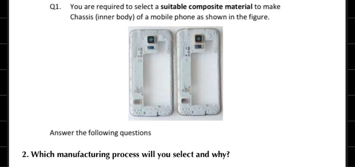 Solved Q1. You are required to select a suitable composite | Chegg.com