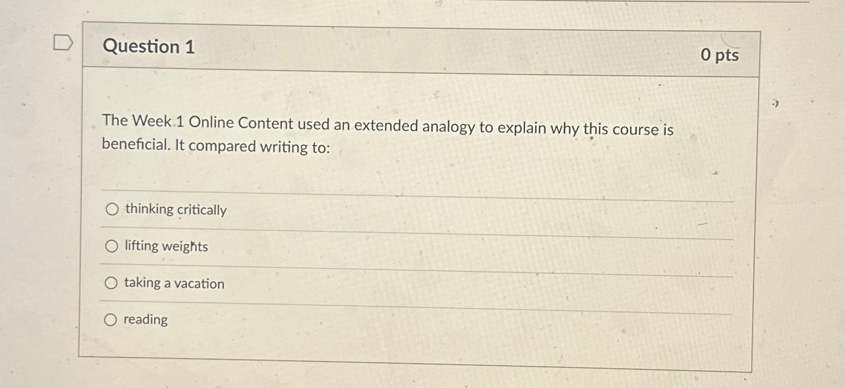 Solved Question 10ptsThe Week. 1 ﻿Online Content used an | Chegg.com