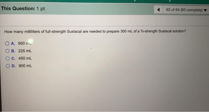 Solved This Question: 1 pt 63 of 64 (60 complete) How many | Chegg.com