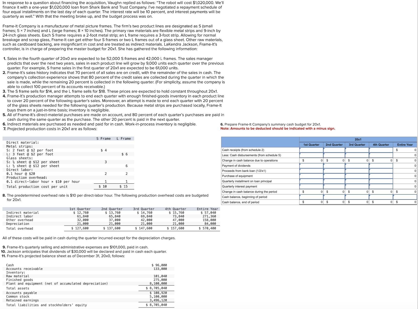 Solved Please answer #6 ﻿chart shown in picture | Chegg.com
