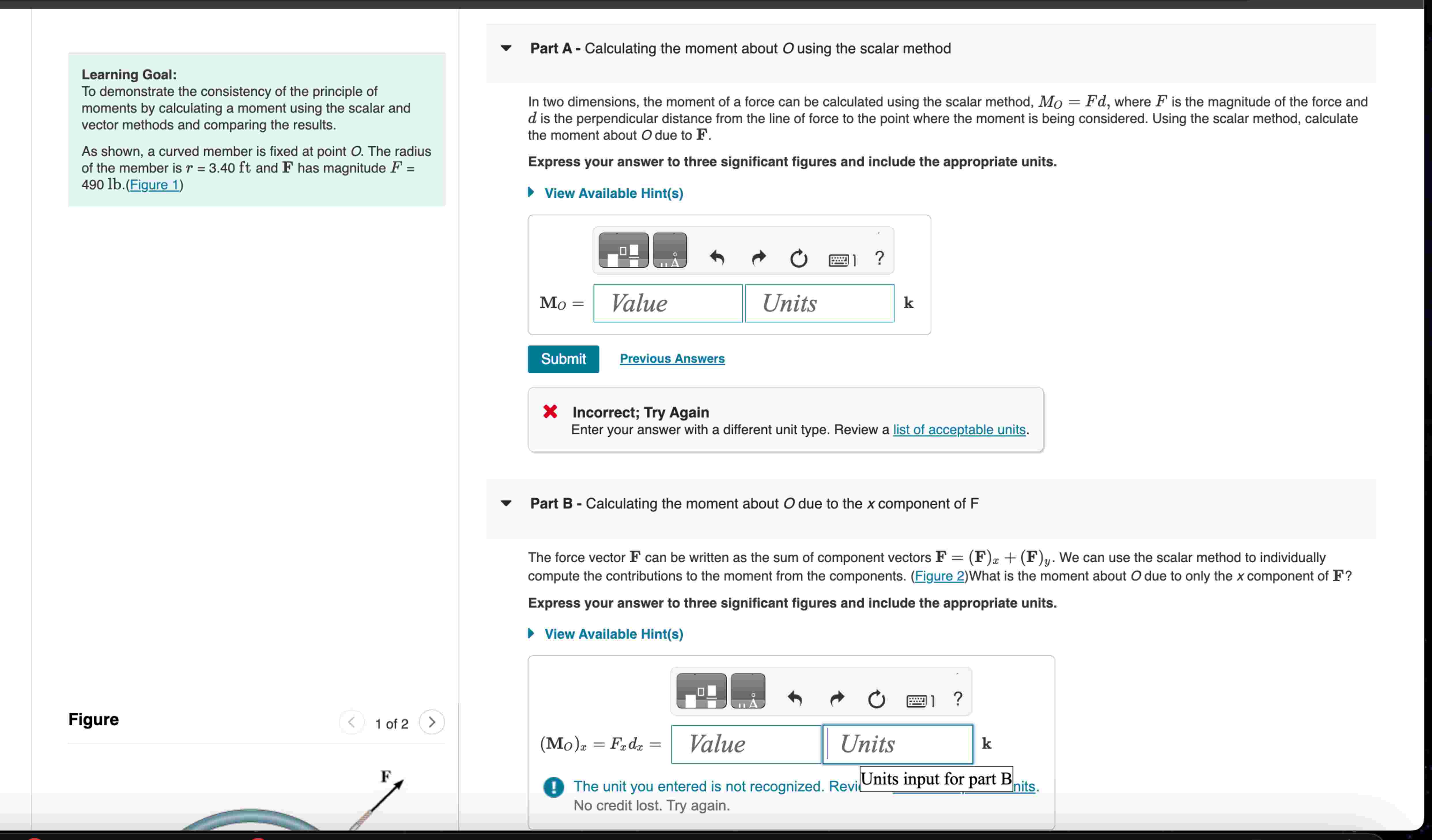 Solved Learning Goal:To ﻿demonstrate the consistency of ﻿the | Chegg.com