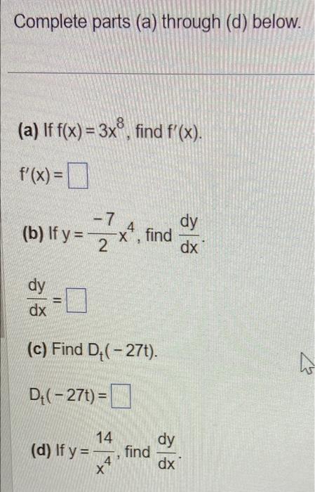 Solved Complete parts (a) through (d) below. (a) If | Chegg.com