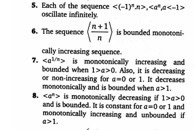 Solved 5. Each of the sequence (−1)n,n , an,a