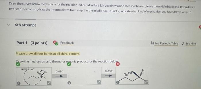 Solved Draw the curved arrow mechanism for the reaction | Chegg.com