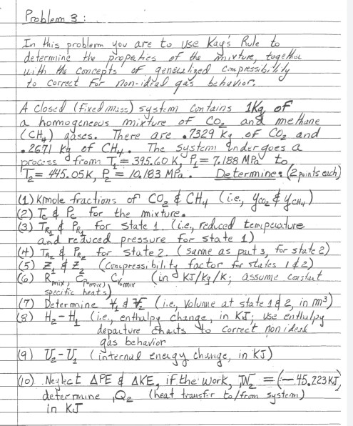 Solved Problem 3 In this problem you are to use Kay's Rule | Chegg.com