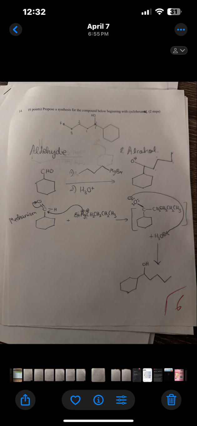 Solved Propose a synthesis for the compound below beginning | Chegg.com
