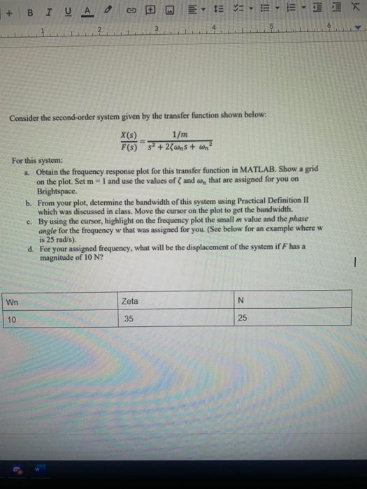Solved Consider the second-order system given by the | Chegg.com