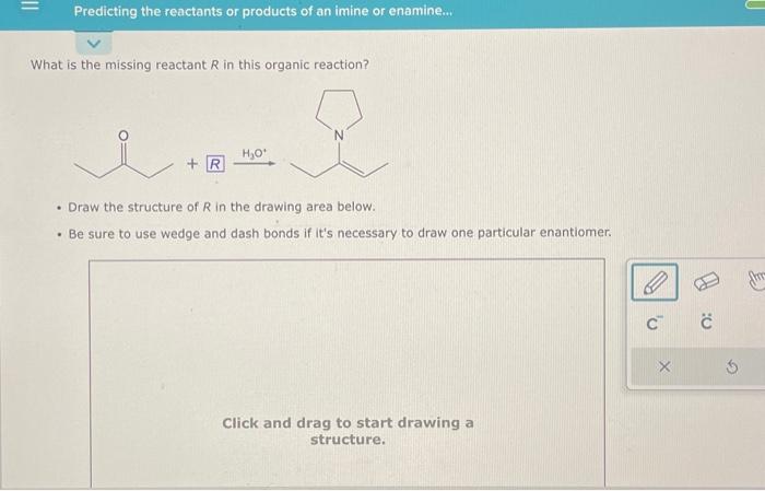 Solved What is the missing reactant \\( R \\) in this | Chegg.com