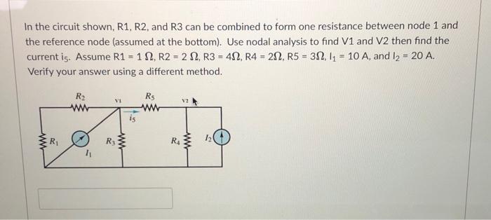 Solved In the circuit shown, R1, R2, and R3 can be combined | Chegg.com