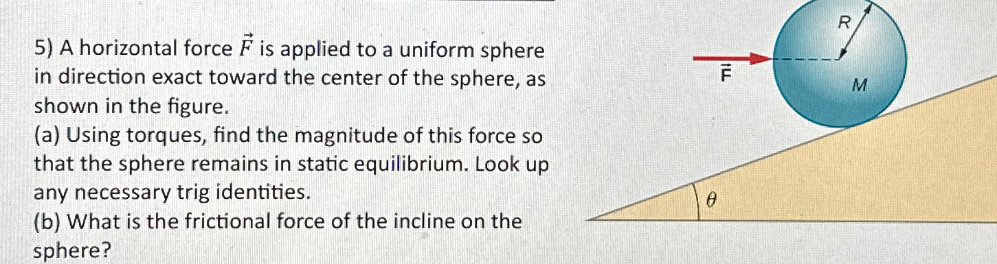 Solved A horizontal force vec(F) ﻿is applied to a uniform | Chegg.com