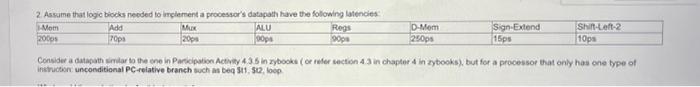 Solved 2 Assume That Logic Blocks Needed To Implement A 3159