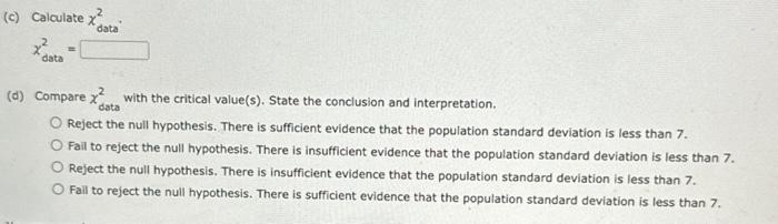 Solved A random sample is drawn from a normal population. | Chegg.com