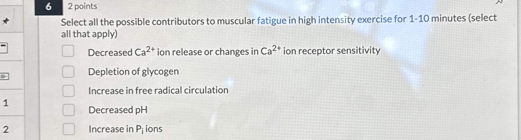 Solved 62 ﻿pointsSelect all the possible contributors to | Chegg.com
