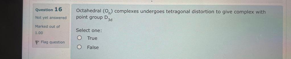 Solved Question 16Not yet answeredMarked out of1.00Flag | Chegg.com Solved Question 16Not yet answeredMarked out of1.00Flag | Chegg.com