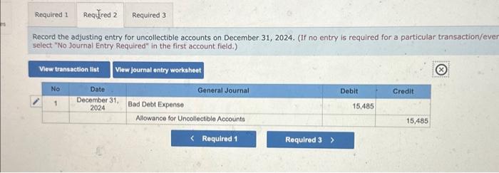 Solved Record the adjusting entry for uncollectible accounts | Chegg.com Solved Record the adjusting entry for uncollectible accounts | Chegg.com