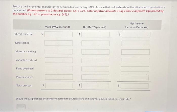 Solved Innova uses 1,000 units of the component IMC2 every | Chegg.com