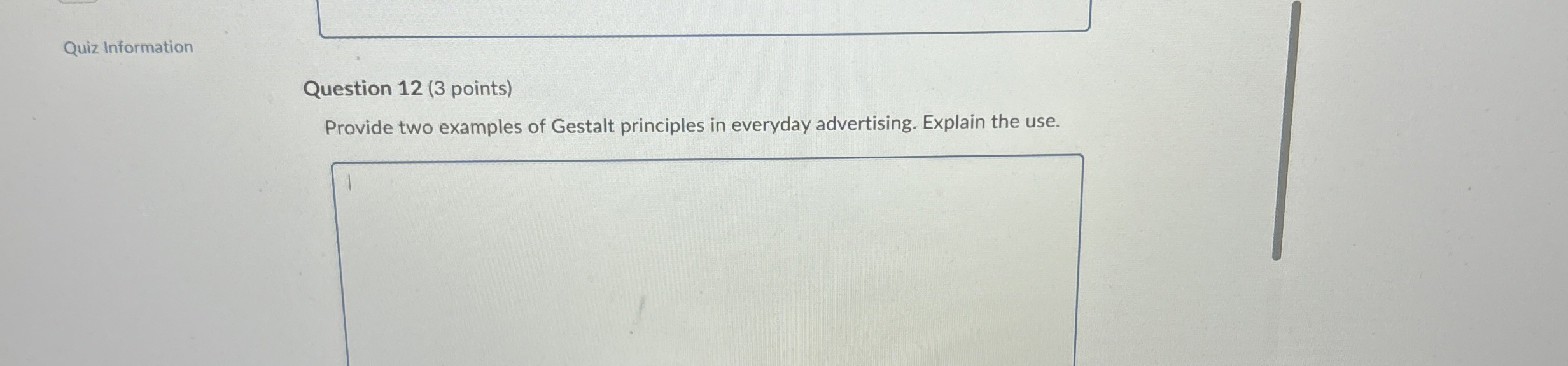 Solved Question 12 (3 ﻿points)Provide two examples of | Chegg.com