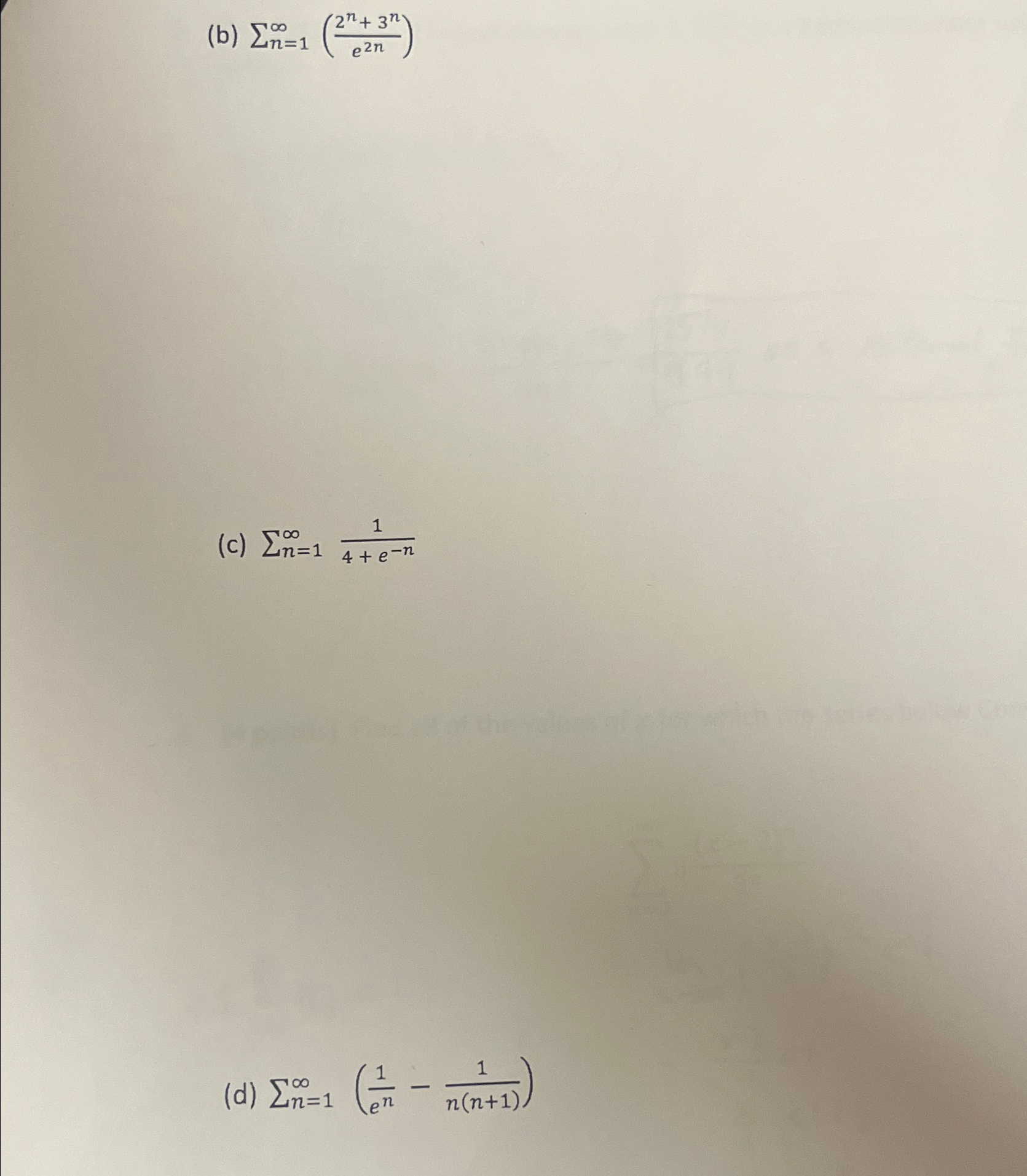Determine whether each series is convergent or | Chegg.com