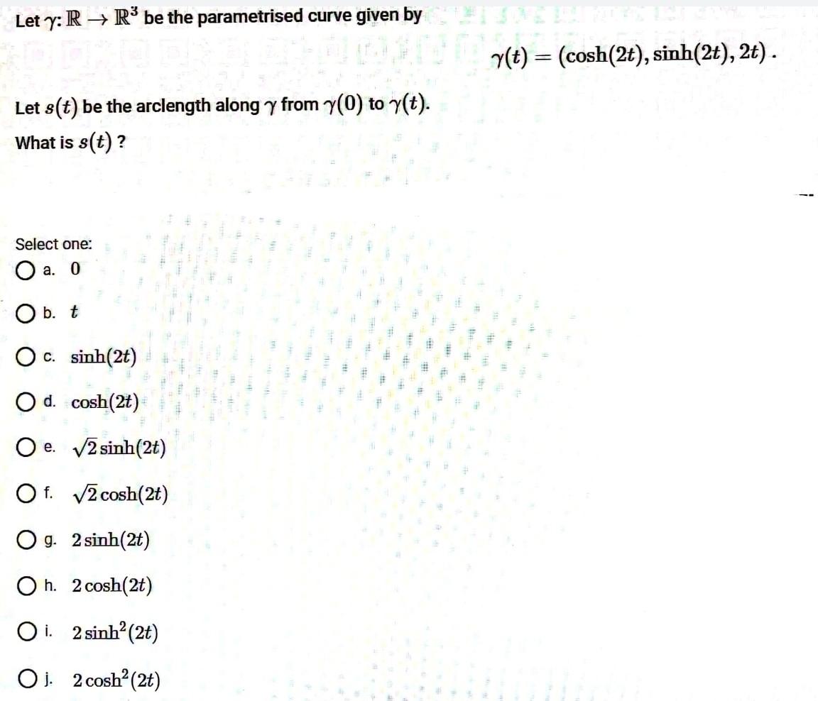 Solved Let \\( \\gamma: \\mathbb{R} \\rightarrow | Chegg.com