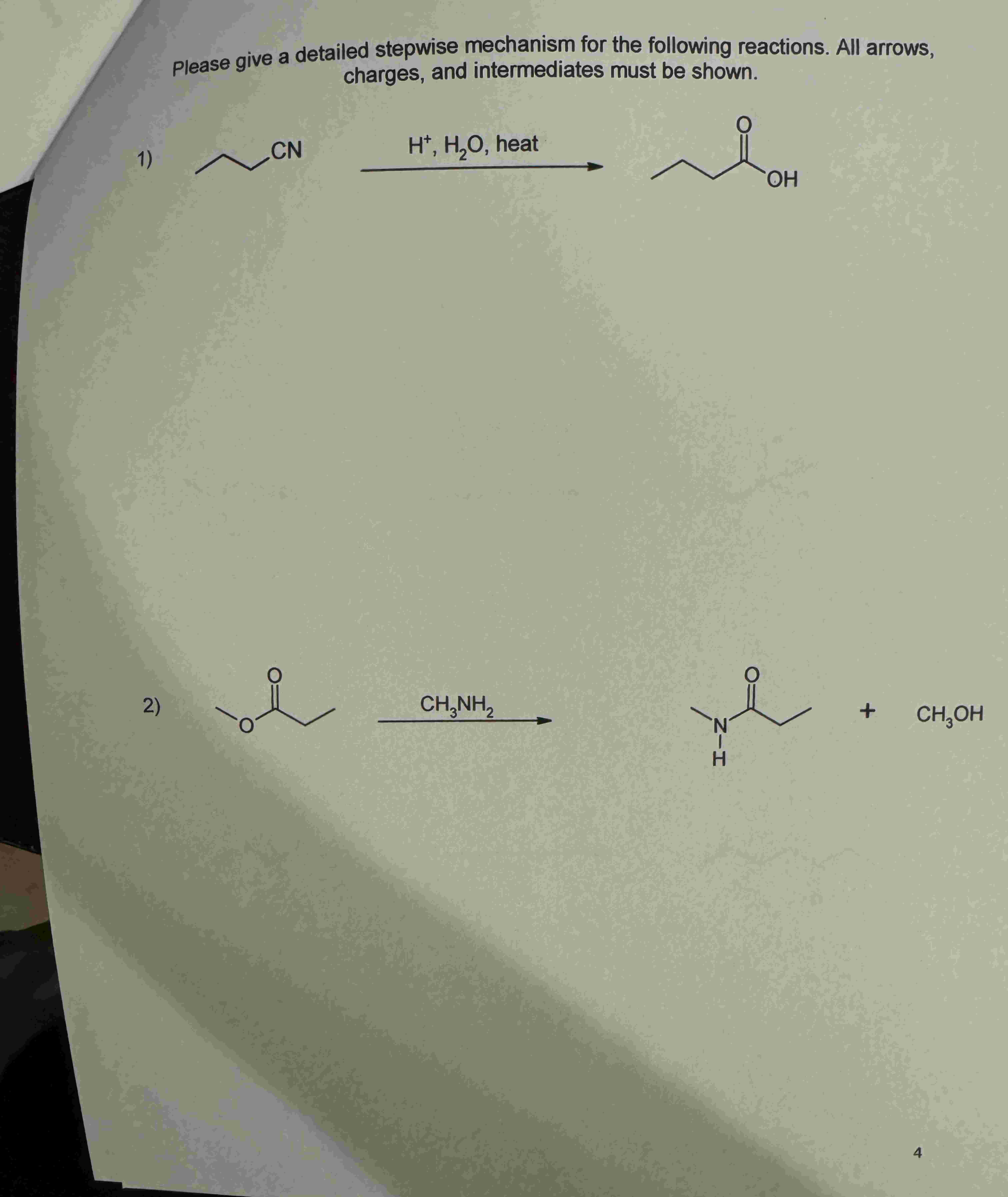 Solved Please give a detailed stepwise mechanism for the | Chegg.com