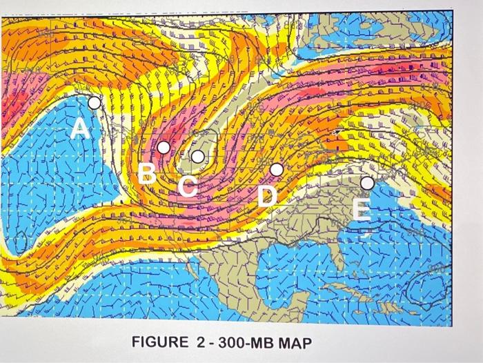 Solved Part V. Upper-Level Analysis. Two maps accompany this | Chegg.com