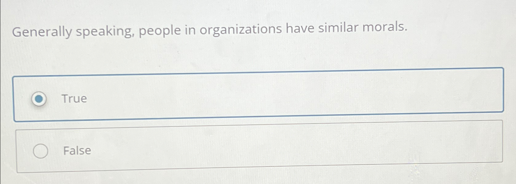 Solved Generally speaking, people in organizations have | Chegg.com