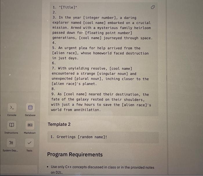 Solved The Assignment ∼/ Project-4-More-Advanced Your task | Chegg.com
