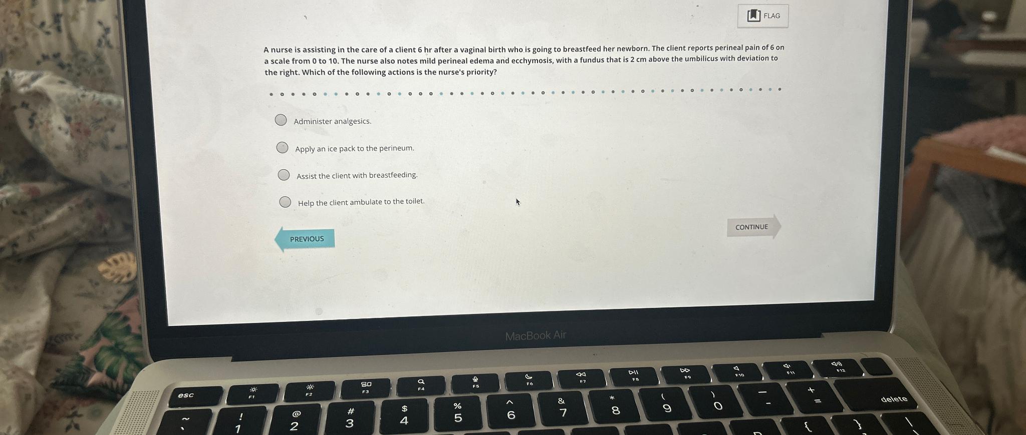 Solved A nurse is assisting in the care of a client 6hr | Chegg.com