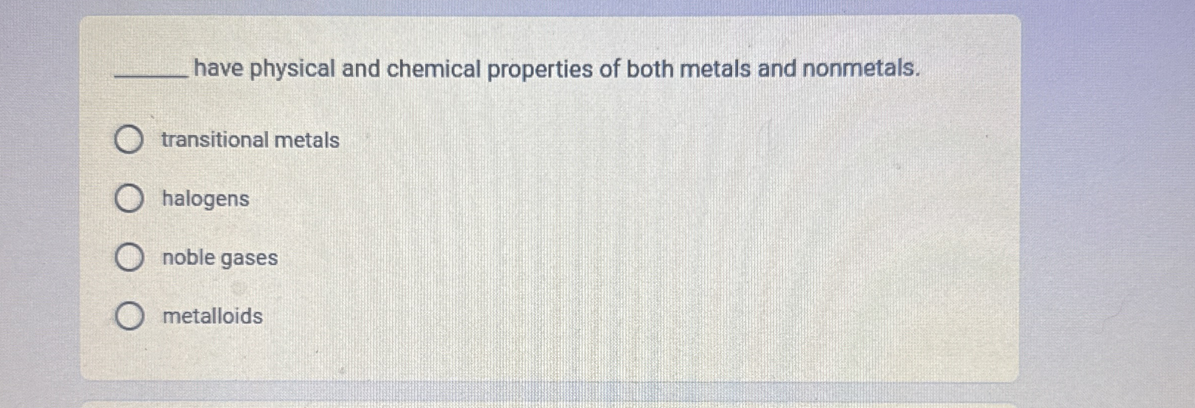 Solved have physical and chemical properties of both metals | Chegg.com