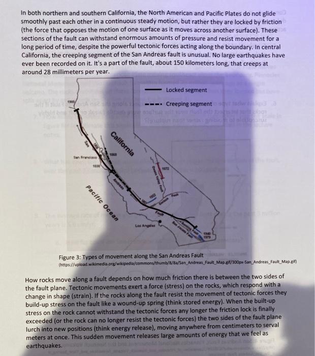 Solved Lab Assignment #13: Plate Tectonics - The San Andreas | Chegg.com