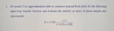 Solved (40 ﻿points) ﻿Use approximation rules to construct | Chegg.com