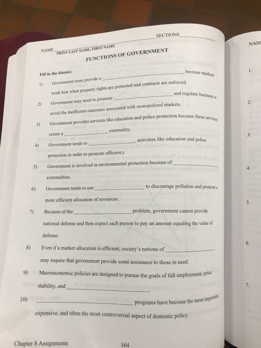 Solved SECTION NAM NAME PRINT LAST NAME, FIRST NAME | Chegg.com