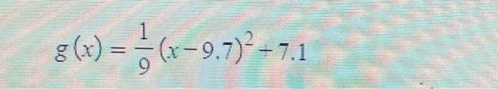 a function g is given. identify the parent function. | Chegg.com