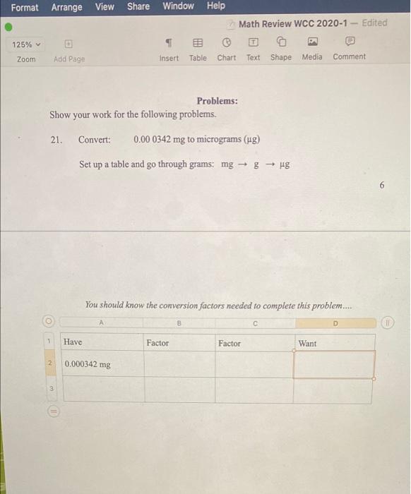 Solved Format Arrange View Share Window Help 125% Ⓡ Zoom | Chegg.com