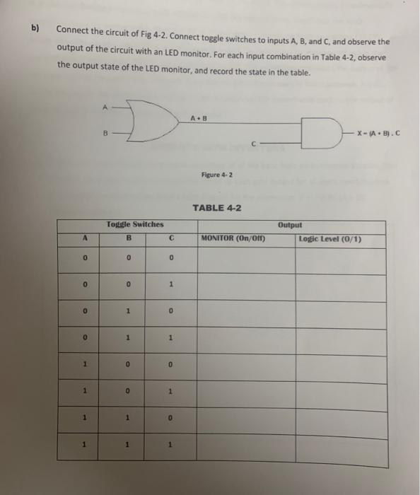 Solved 1. To investigate the behavior of simple logic | Chegg.com Solved 1. To investigate the behavior of simple logic | Chegg.com