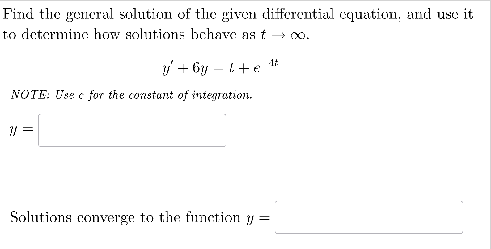 Solved Solutions converge to the function y= | Chegg.com