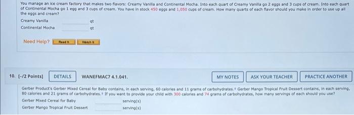 Solved You manage an ice cream factory that makes two | Chegg.com