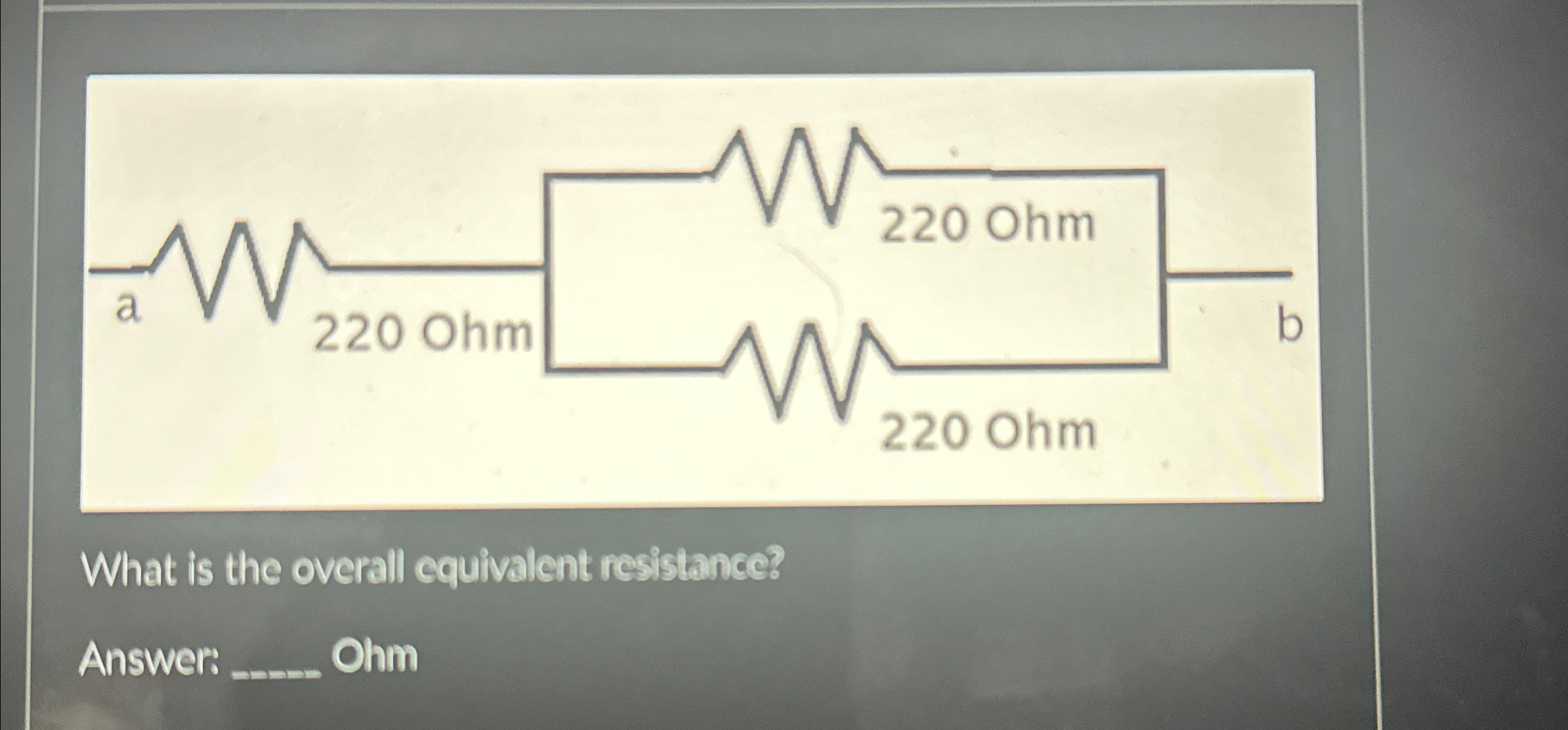Solved What is the overall equivalent resistance?Answer: q, | Chegg.com