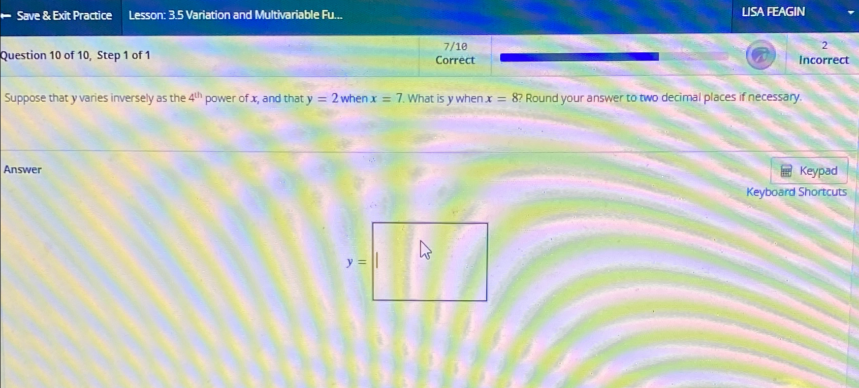 Solved Save & Exit PracticeLesson: 3.5 ﻿Variation and | Chegg.com