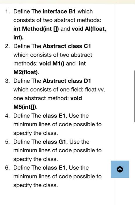 Solved Given is the following inheritance hierarchy: B1 | Chegg.com