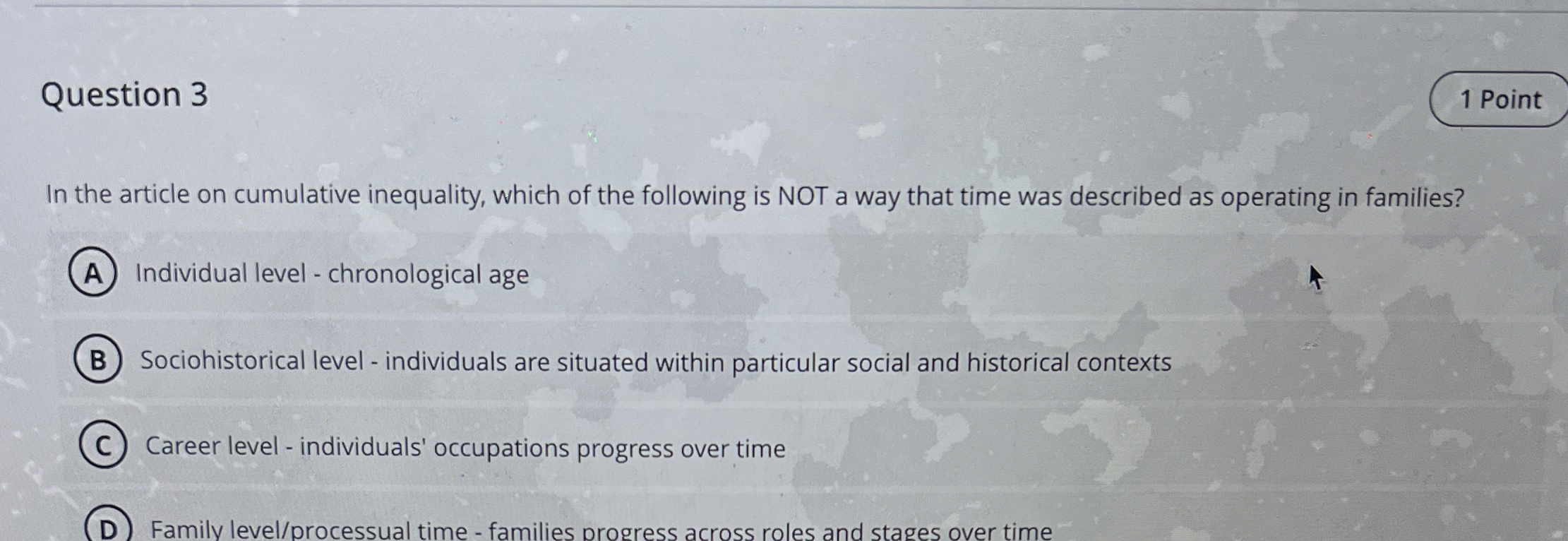 Solved Question 3In the article on cumulative inequality, | Chegg.com