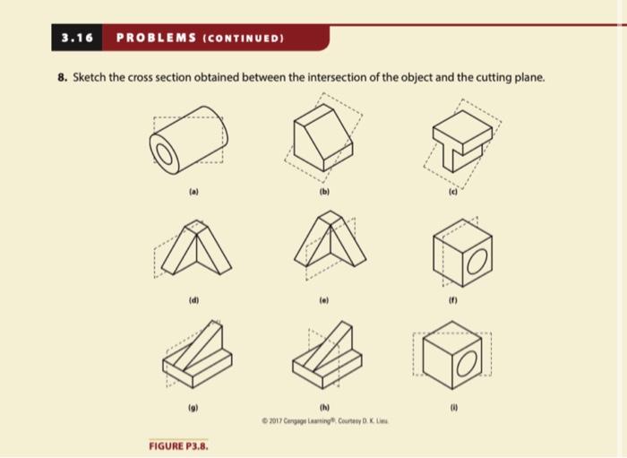 Solved 8. Sketch the cross section obtained between the | Chegg.com