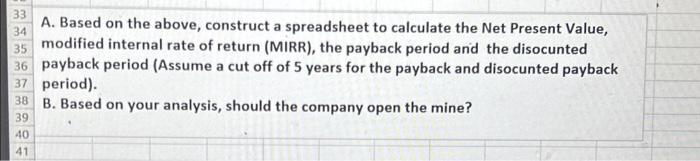 A. Based on the above, construct a spreadsheet to | Chegg.com