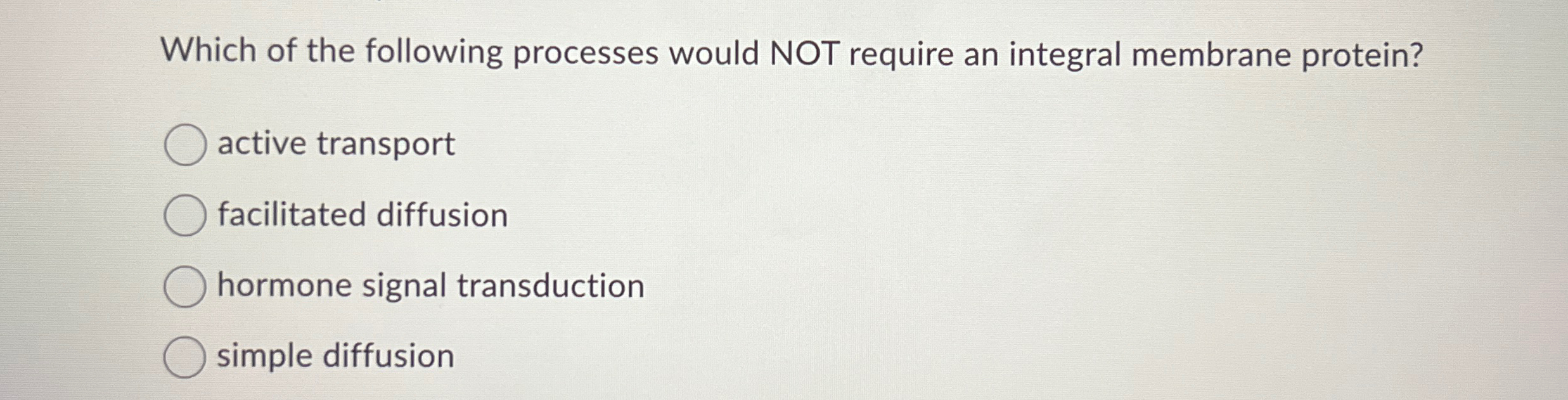 Solved Which of the following processes would NOT require an | Chegg.com