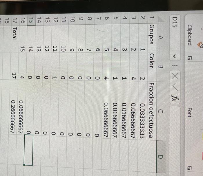 ¿Como hacer la P chart en excel? | Chegg.com