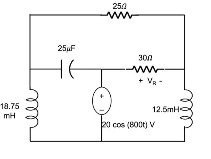 Solved A current of iL = 35 sin (4000t) mA pass through an | Chegg.com