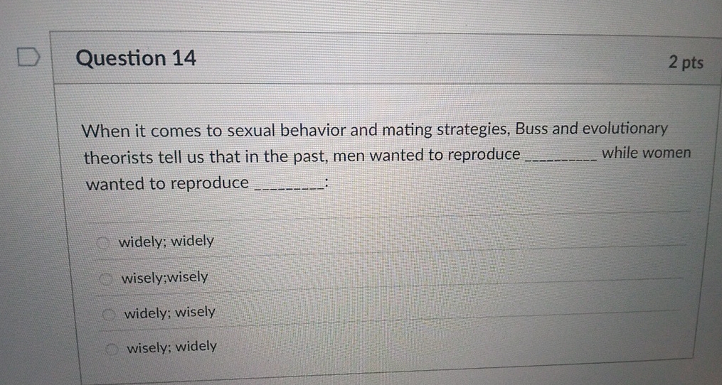 High Quality SOLUTION Question 142 ﻿ptsWhen it comes to sexual behavior and | Chegg.com