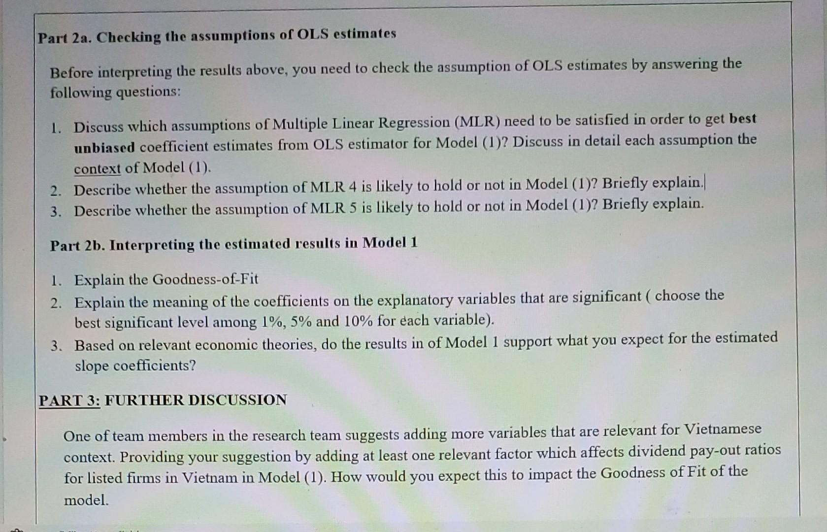 Solved PART 2: Analysing the data In order to build your | Chegg.com