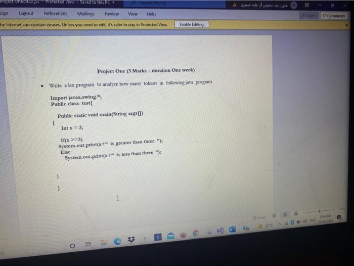 Solved Projet Protected ViewSaved to this PC قانون بن محي | Chegg.com